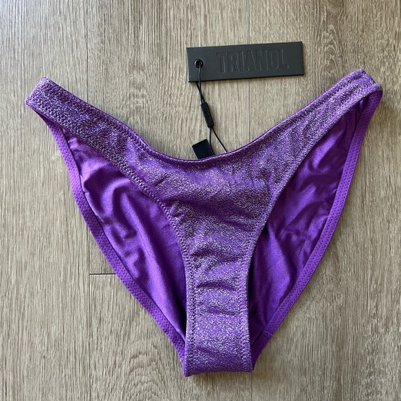 triangl swimwear | Swim | Triangl Violet Sparkle Bottoms Normal ...
